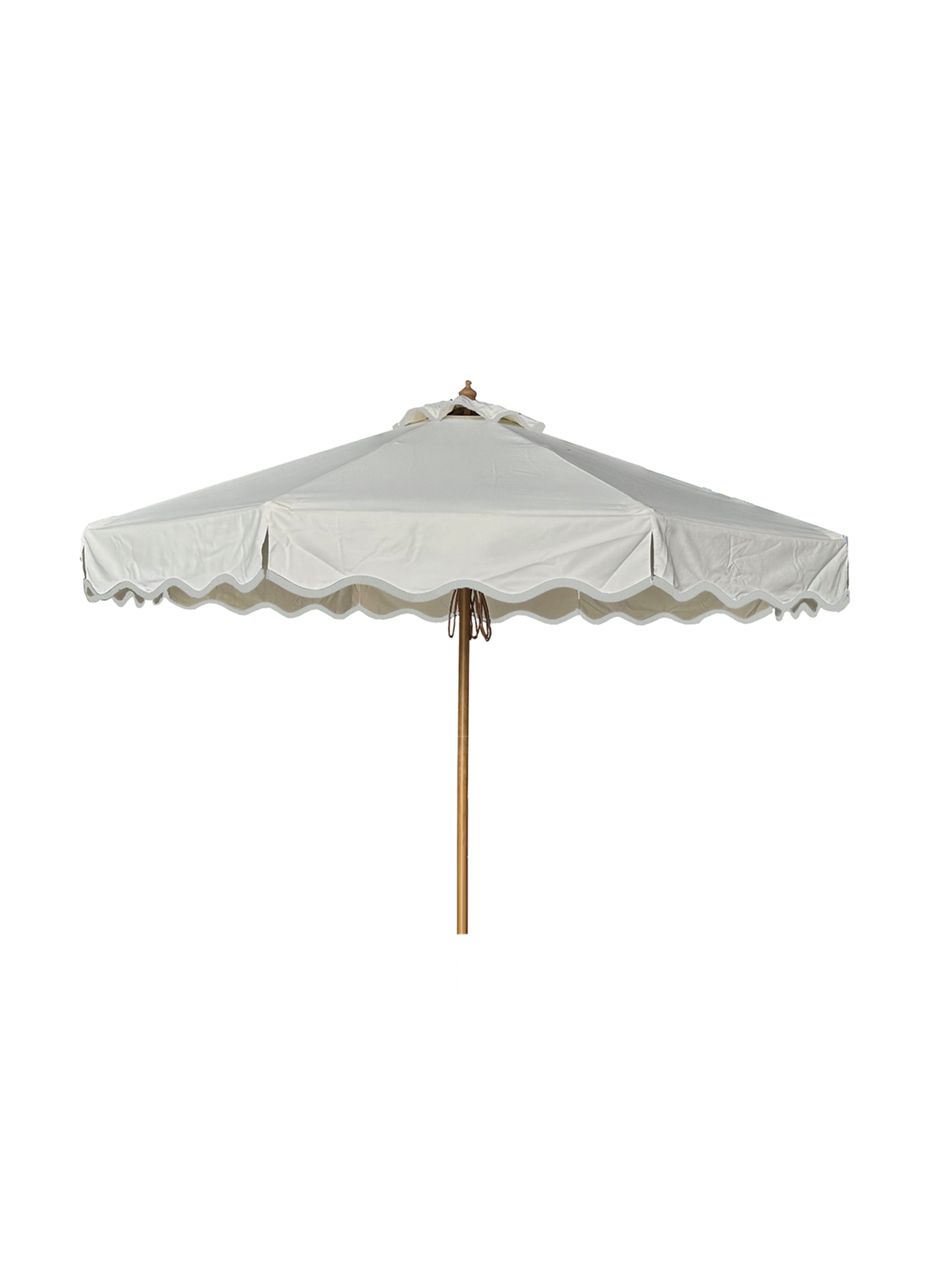 Hampton 2.2m Umbrella - Snow Canopy with Natural Trim – NALA Outdoor Co